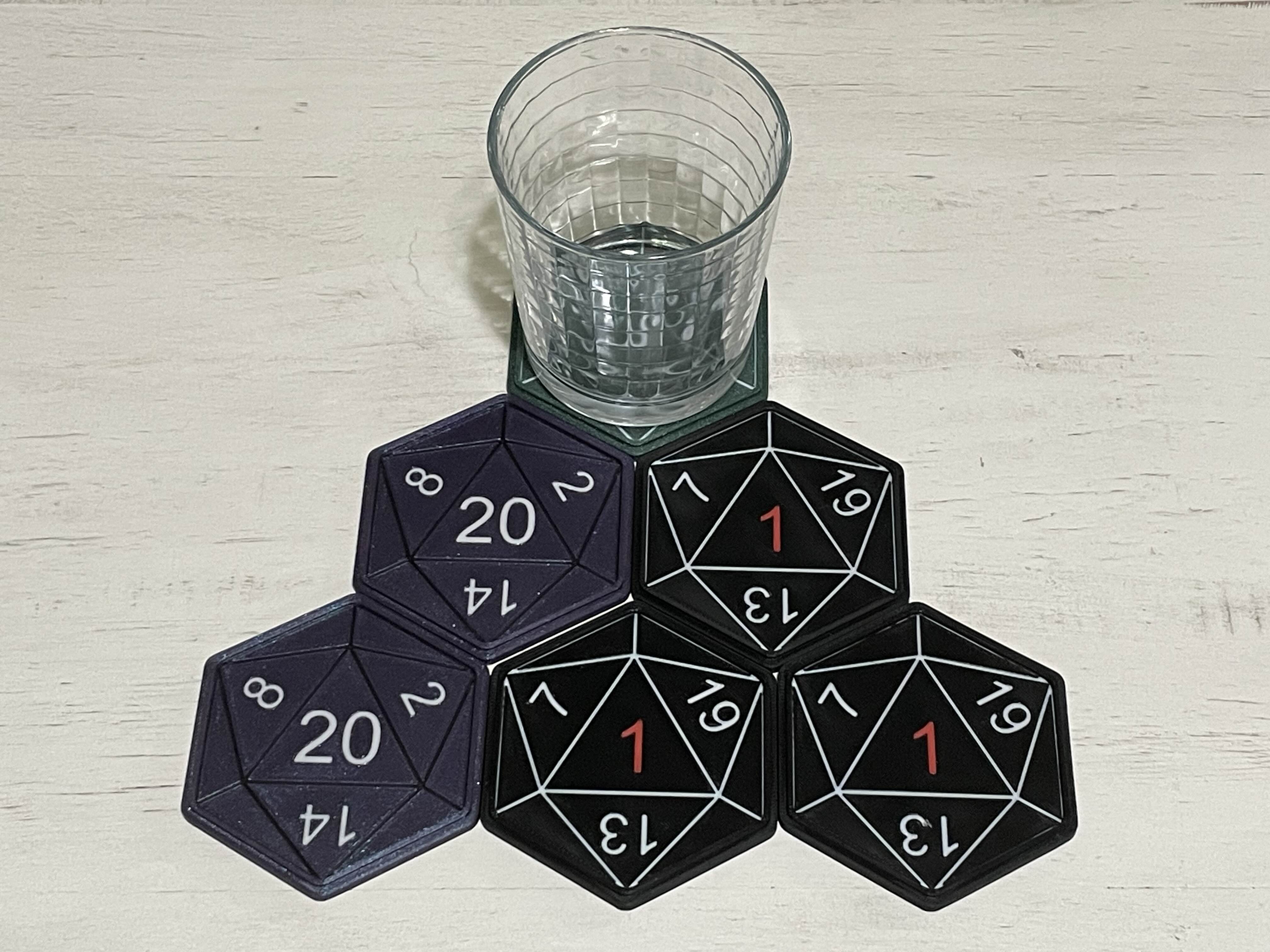 D20 Stackable Coasters by Rizato | Download free STL model | Printables.com