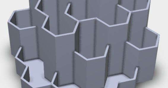 Hexagon Desk Organizer by Stride | Download free STL model | Printables.com