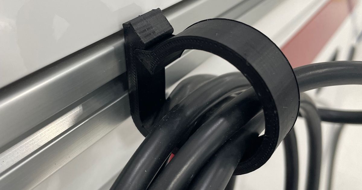 Extrusion Cable Clip by Stride | Download free STL model | Printables.com