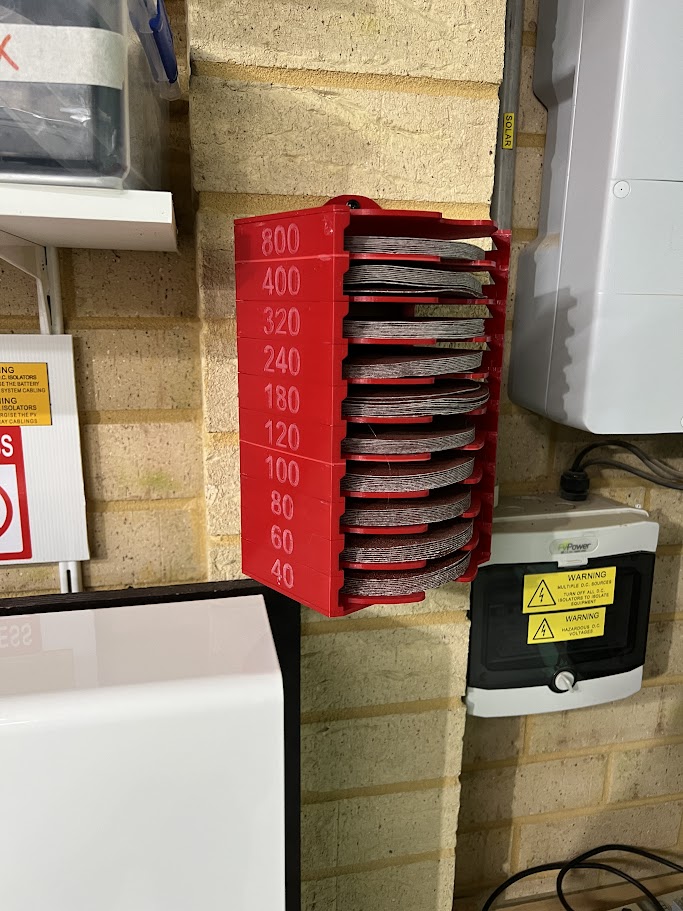 150cm Sandpaper storage rack by printtron_maker - MakerWorld