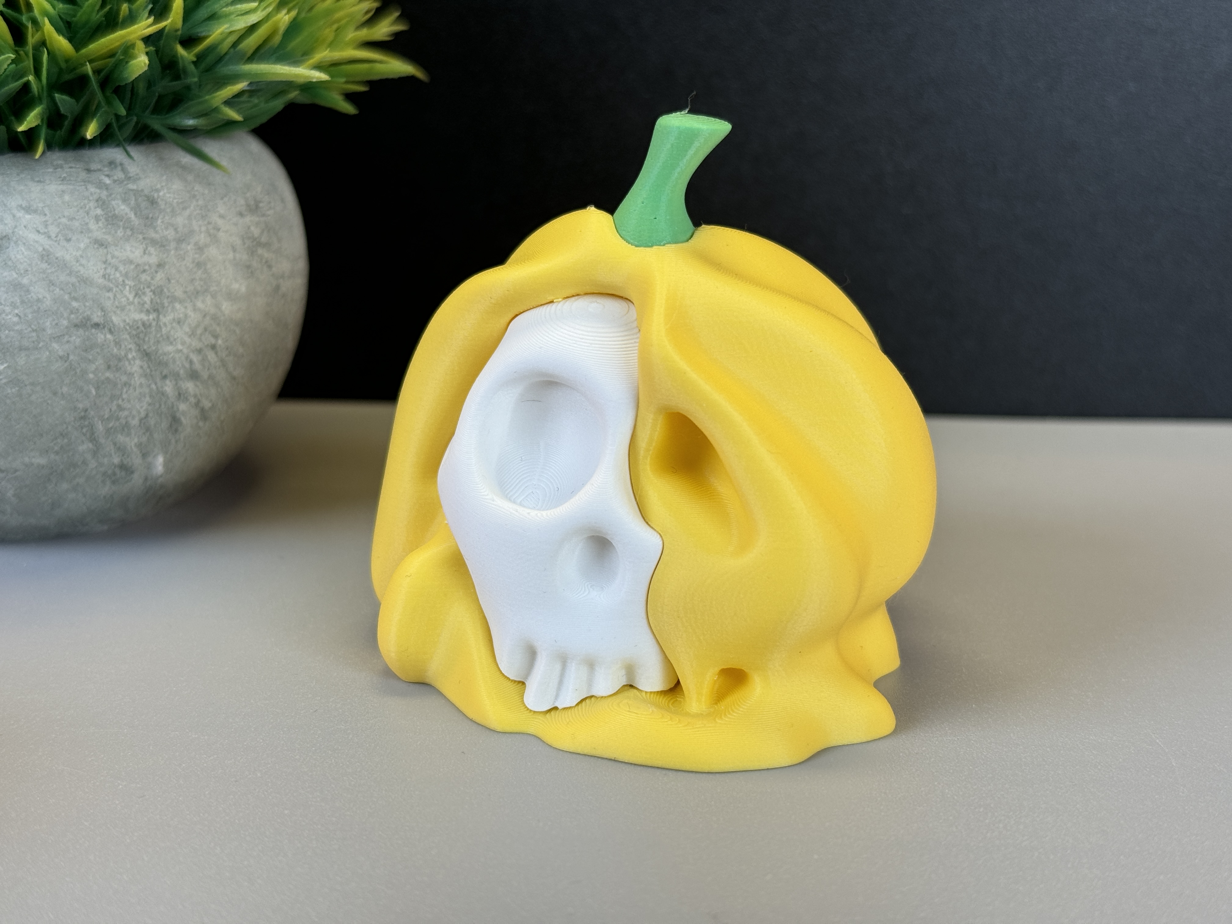 Melting Skull Pumpkin by 3DPrintyi | Download free STL model ...