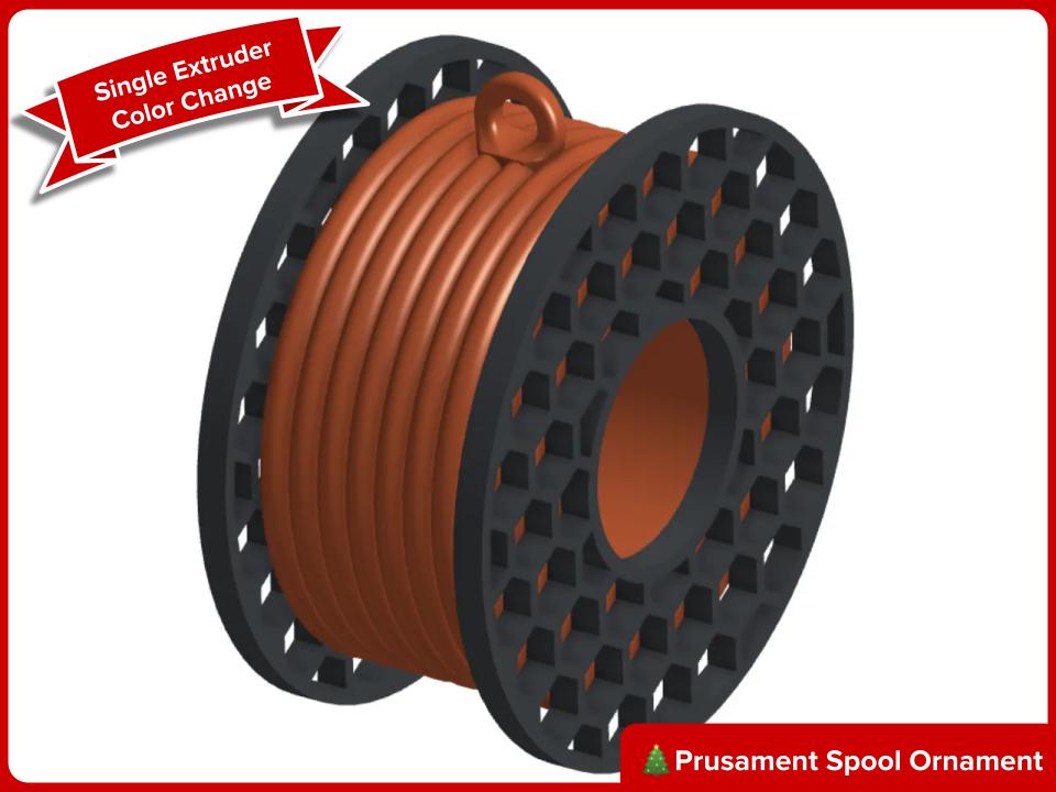 Prusament Spool Ornament (Layer Color Change) by Q52 | Download free ...
