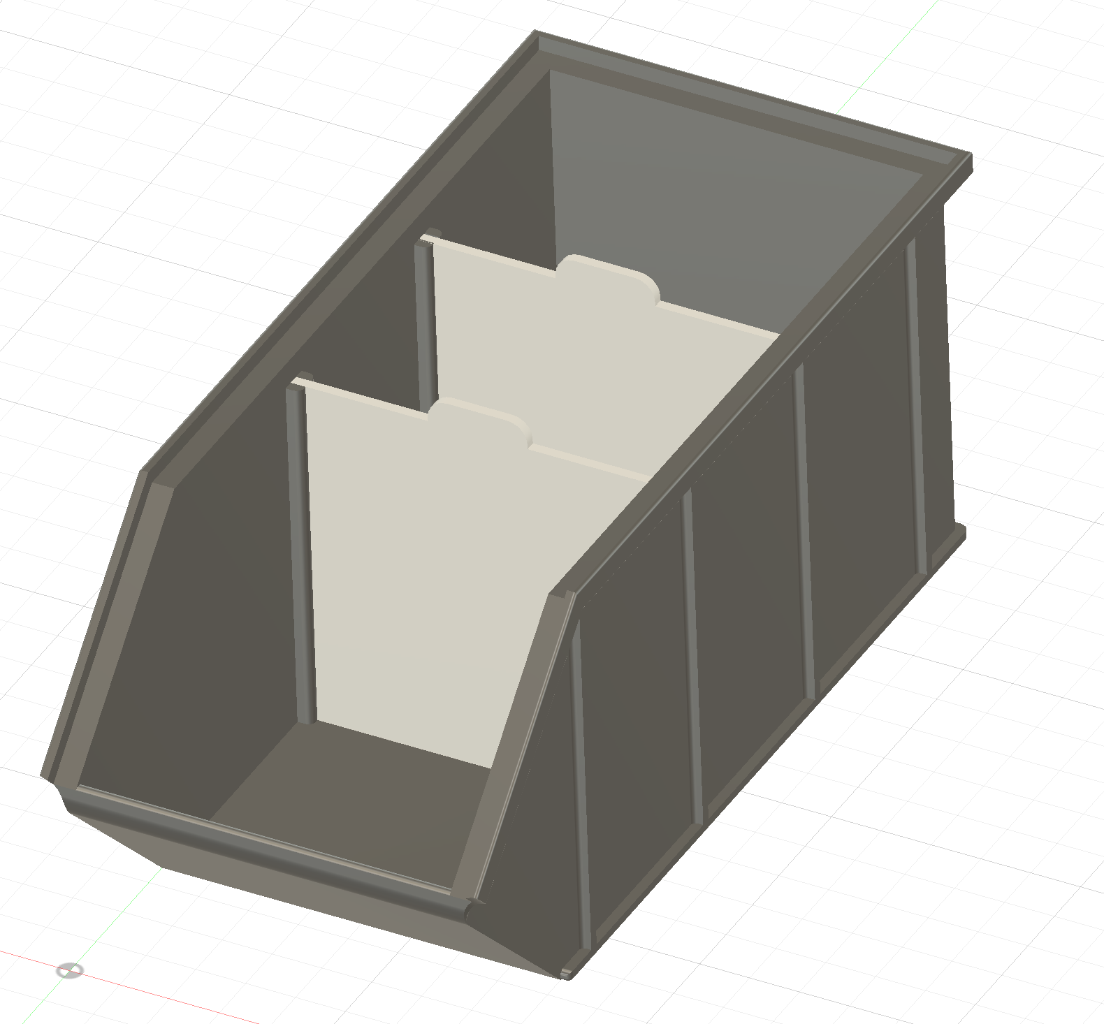 stackable Box with divider by m1rr0r343 | Download free STL model ...