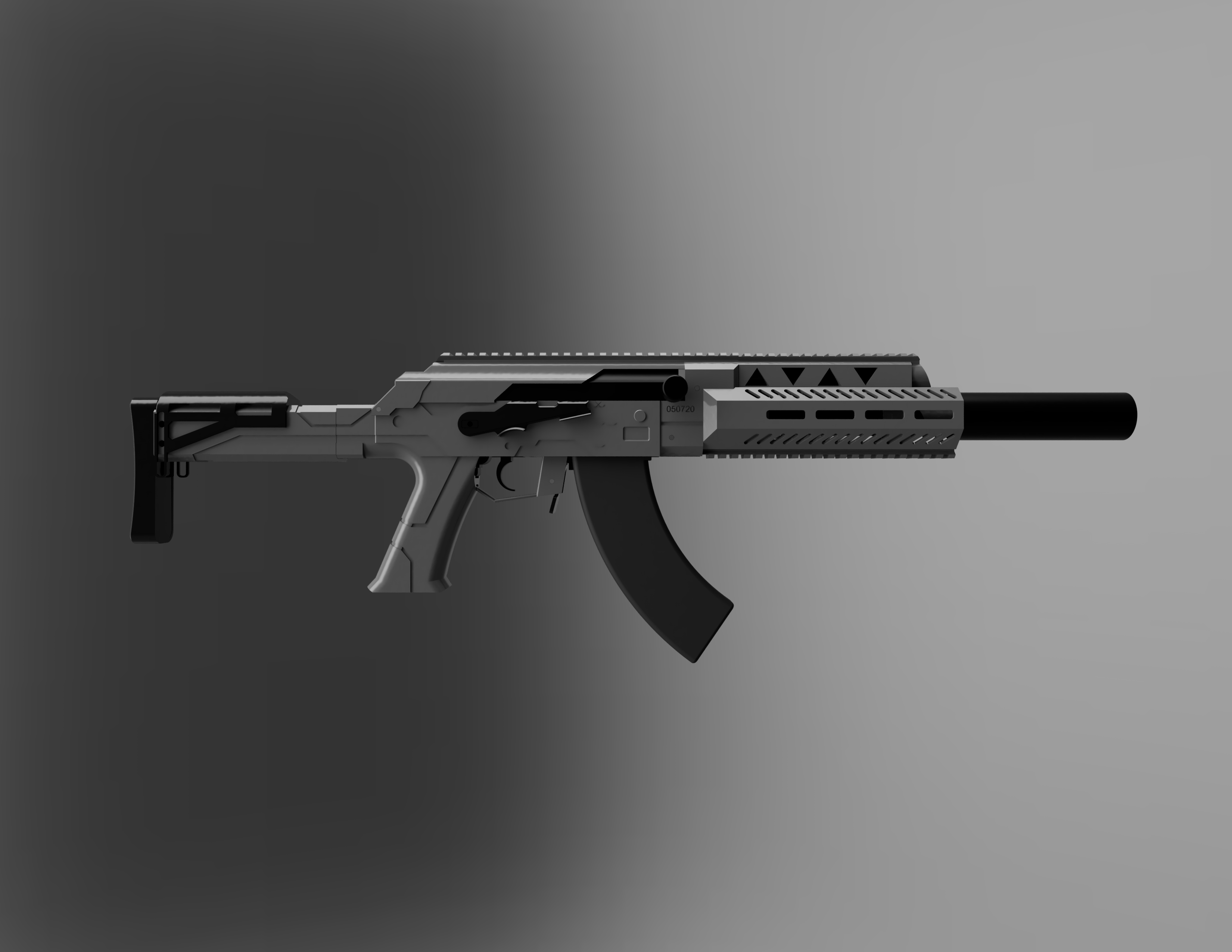 Sci-fi airsoft ak by JA3D | Download free STL model | Printables.com