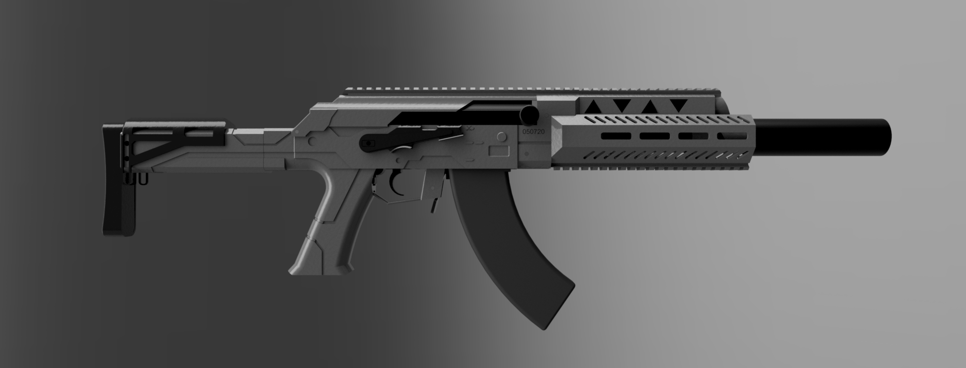 Sci-fi airsoft ak by JA3D | Download free STL model | Printables.com
