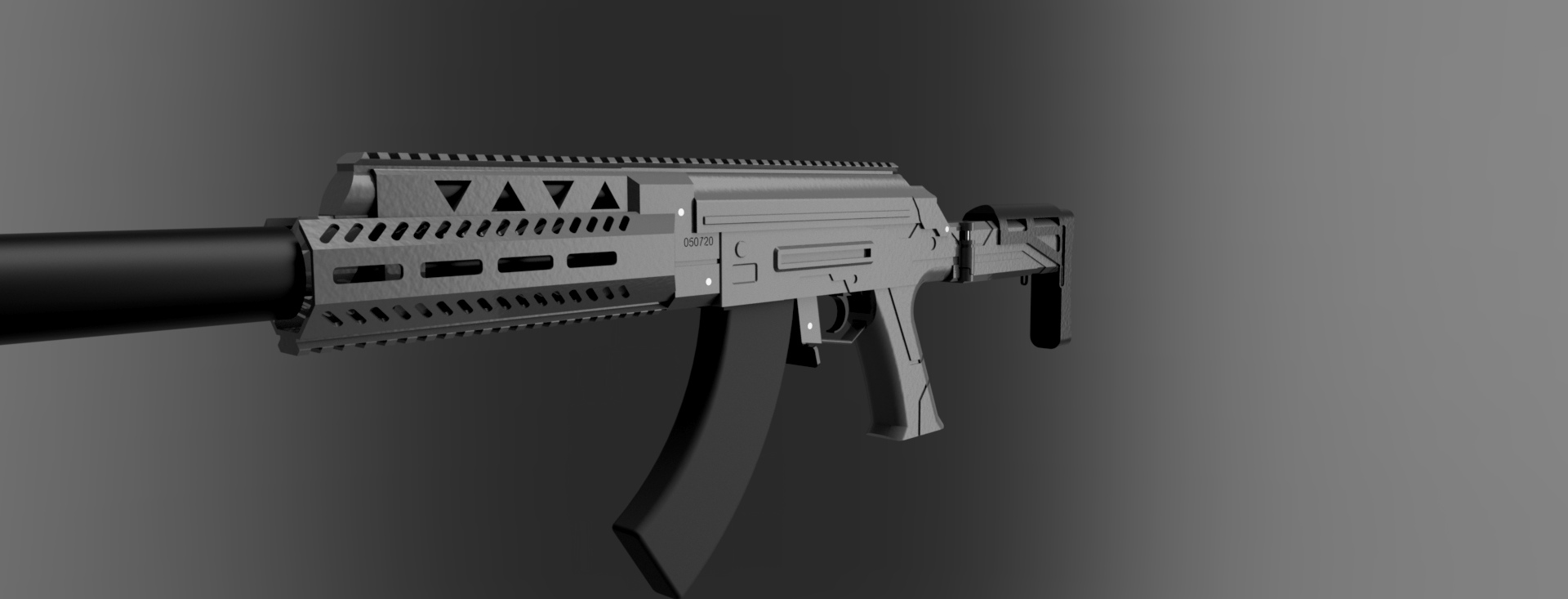Sci-fi airsoft ak by JA3D | Download free STL model | Printables.com