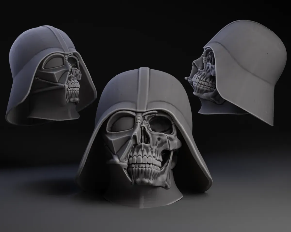 Darth Vader skull keychain by The3dprinter | Download free STL model ...