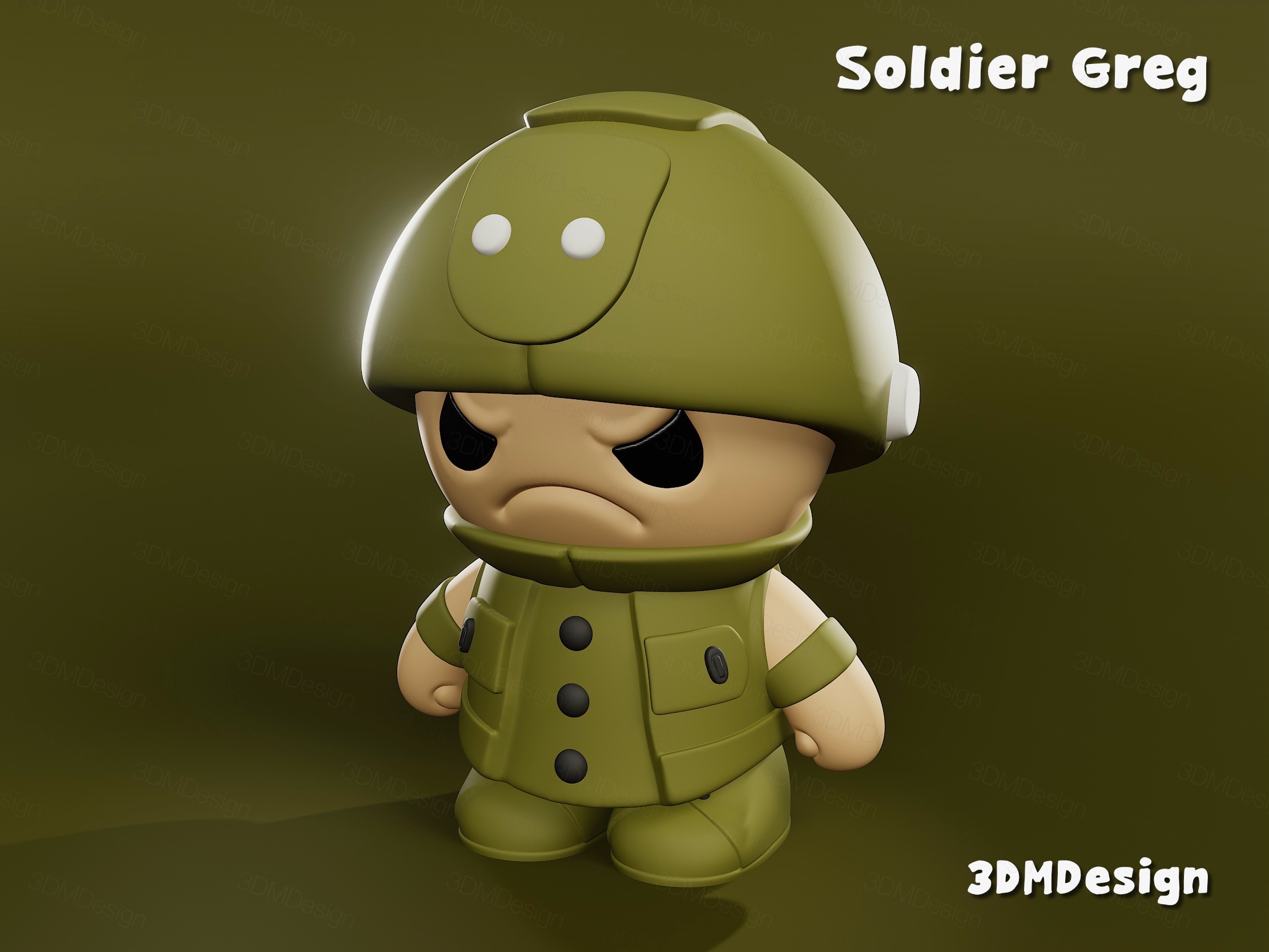 Grumpy Soldier Greg by 3DMDesign | Download free STL model | Printables.com
