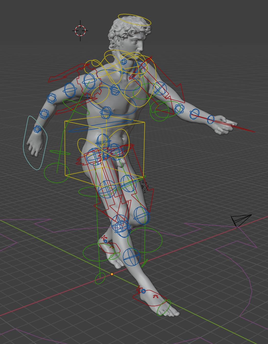 Fully Rigged Michelangelo's David by Wici | Download free STL model ...