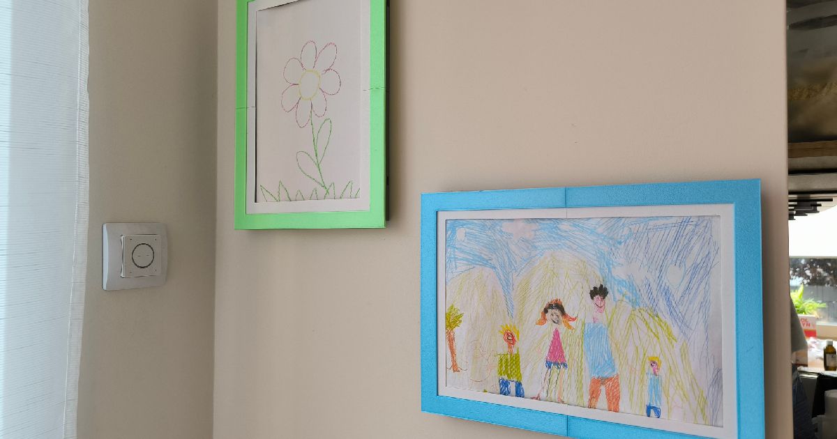 Frame for kids drawings by Sevro | Download free STL model | Printables.com
