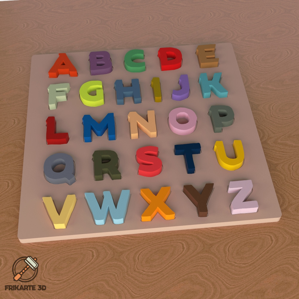Alphabet Board Game by Frikarte3D | Download free STL model ...
