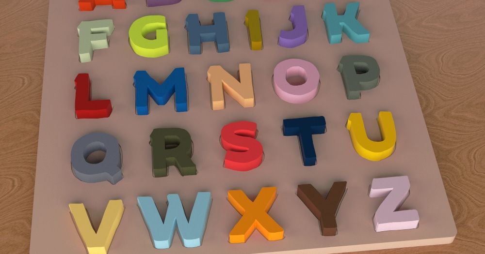 Alphabet Board Game by Frikarte3D | Download free STL model ...