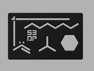 Simple Organic Chemistry Stencil by Sam | Download free STL model ...