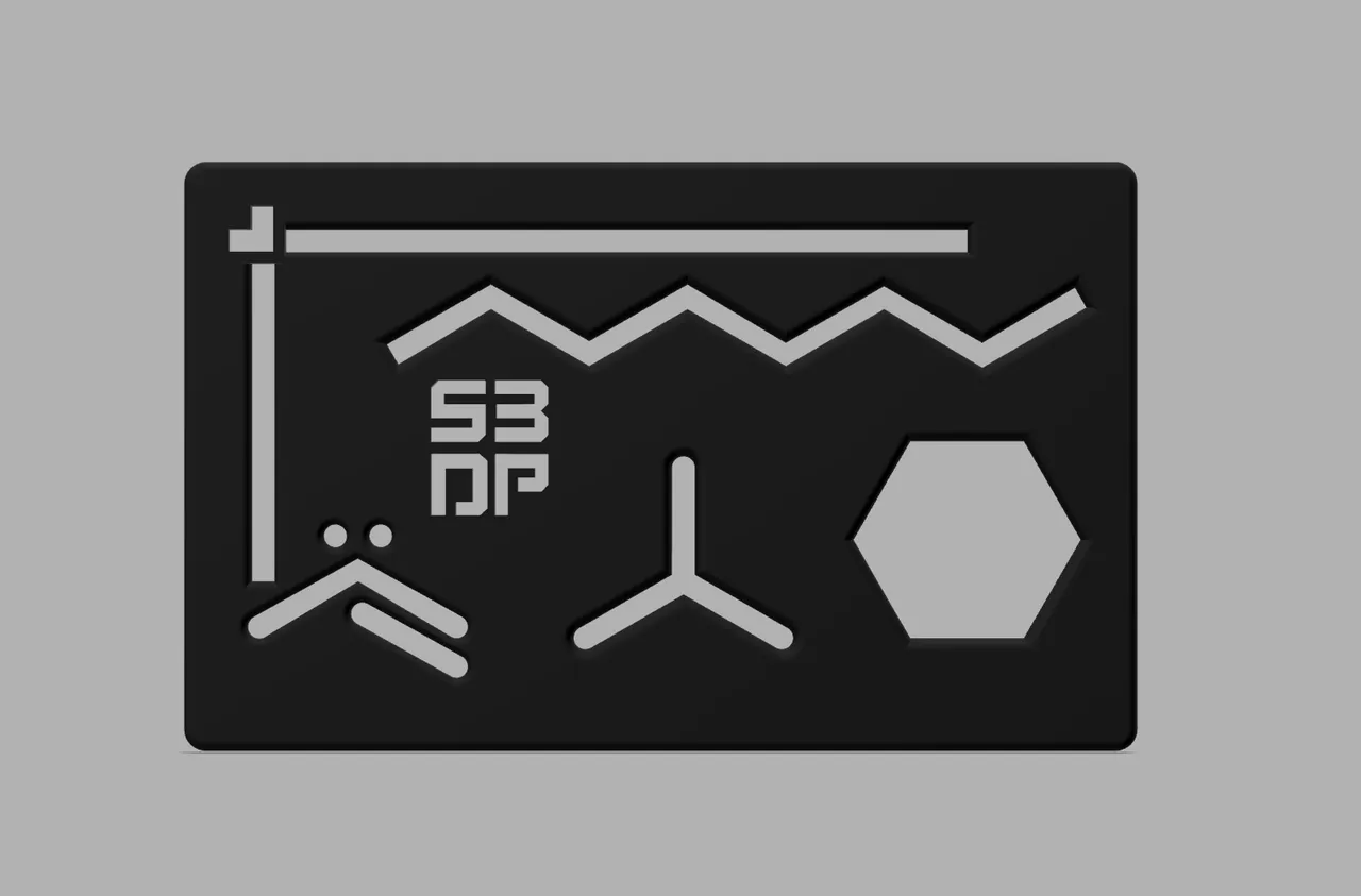 Simple Organic Chemistry Stencil by Sam | Download free STL model ...