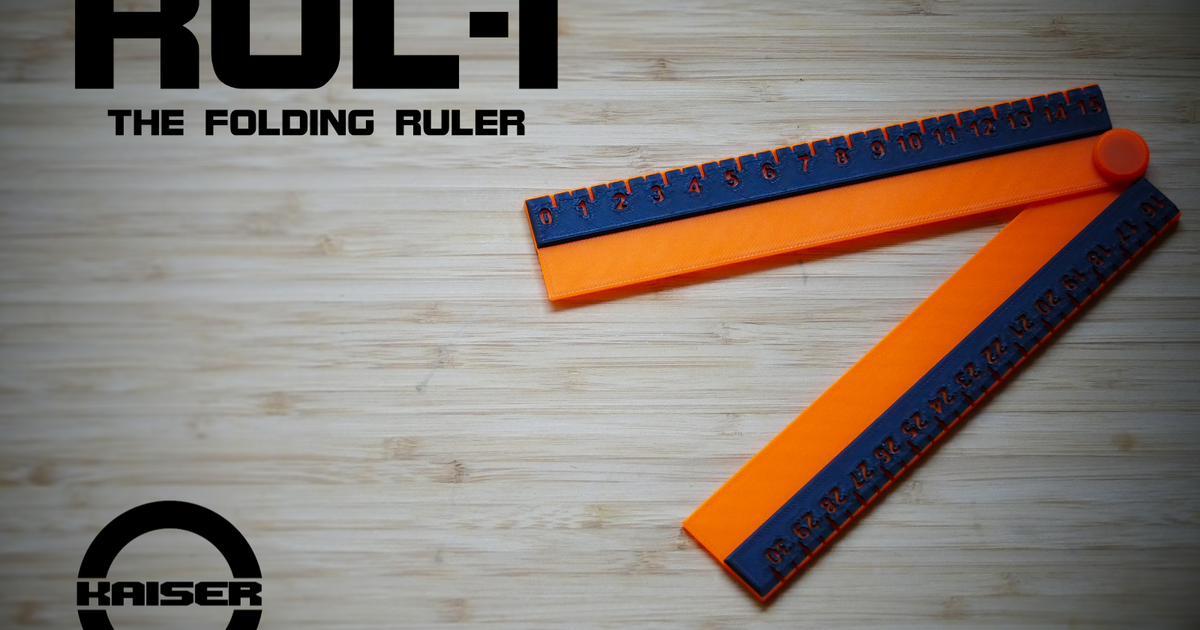 RUL-I Folding ruler by SchepperTs | Download free STL model ...