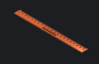 ownMade - Geometric Long Triangle Ruler by Rieva | Download free STL ...