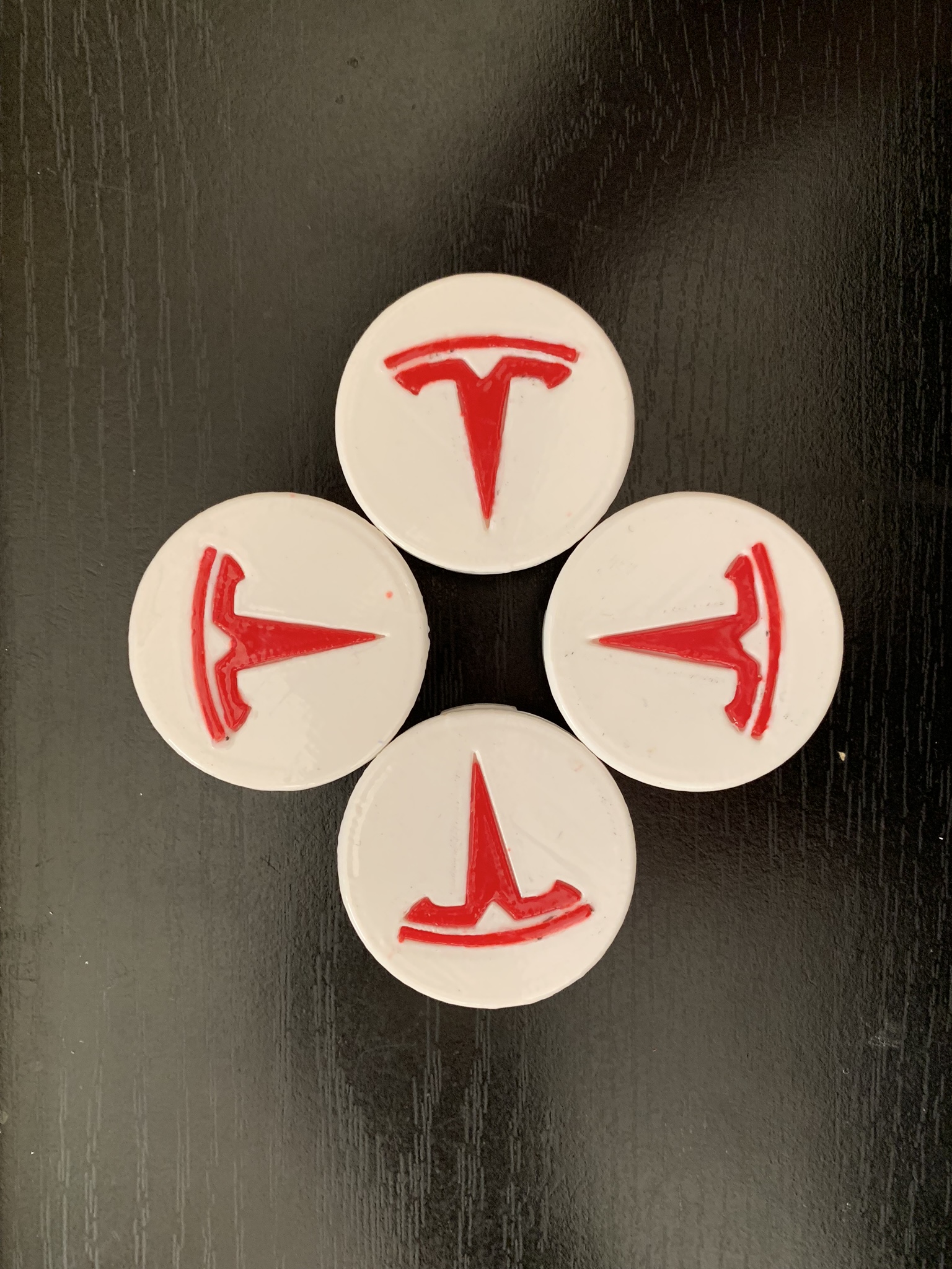 Tesla Wheel Cap With Insert and Customizable Plate by Nick Landis ...