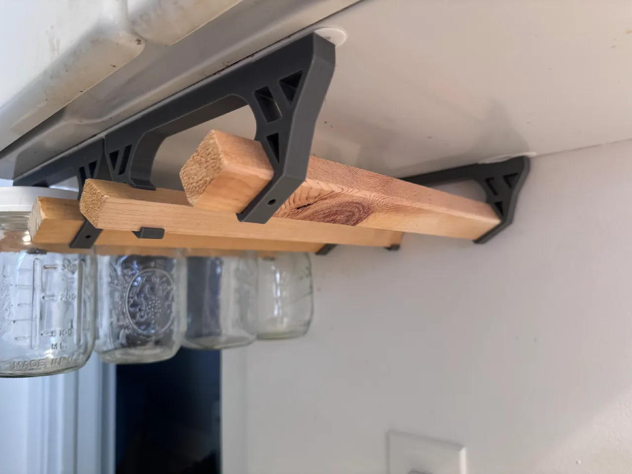 Hanging Mason Jar Rack by Gage | Download free STL model | Printables.com