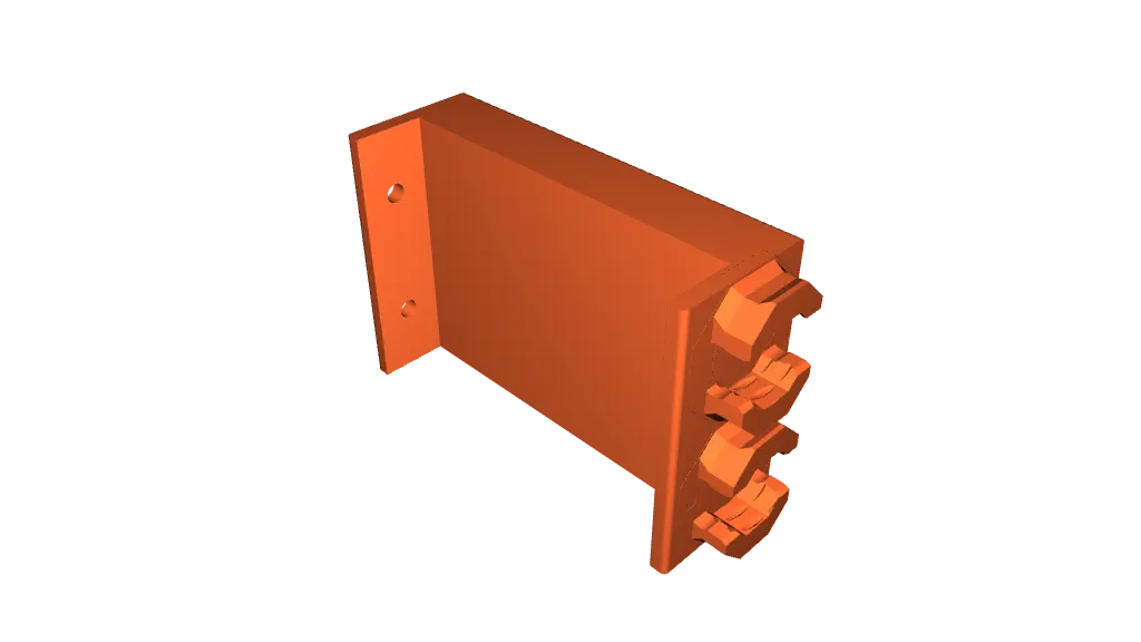 Multiboard Parametric Shelving Unit Mount by Zv0n | Download free STL ...