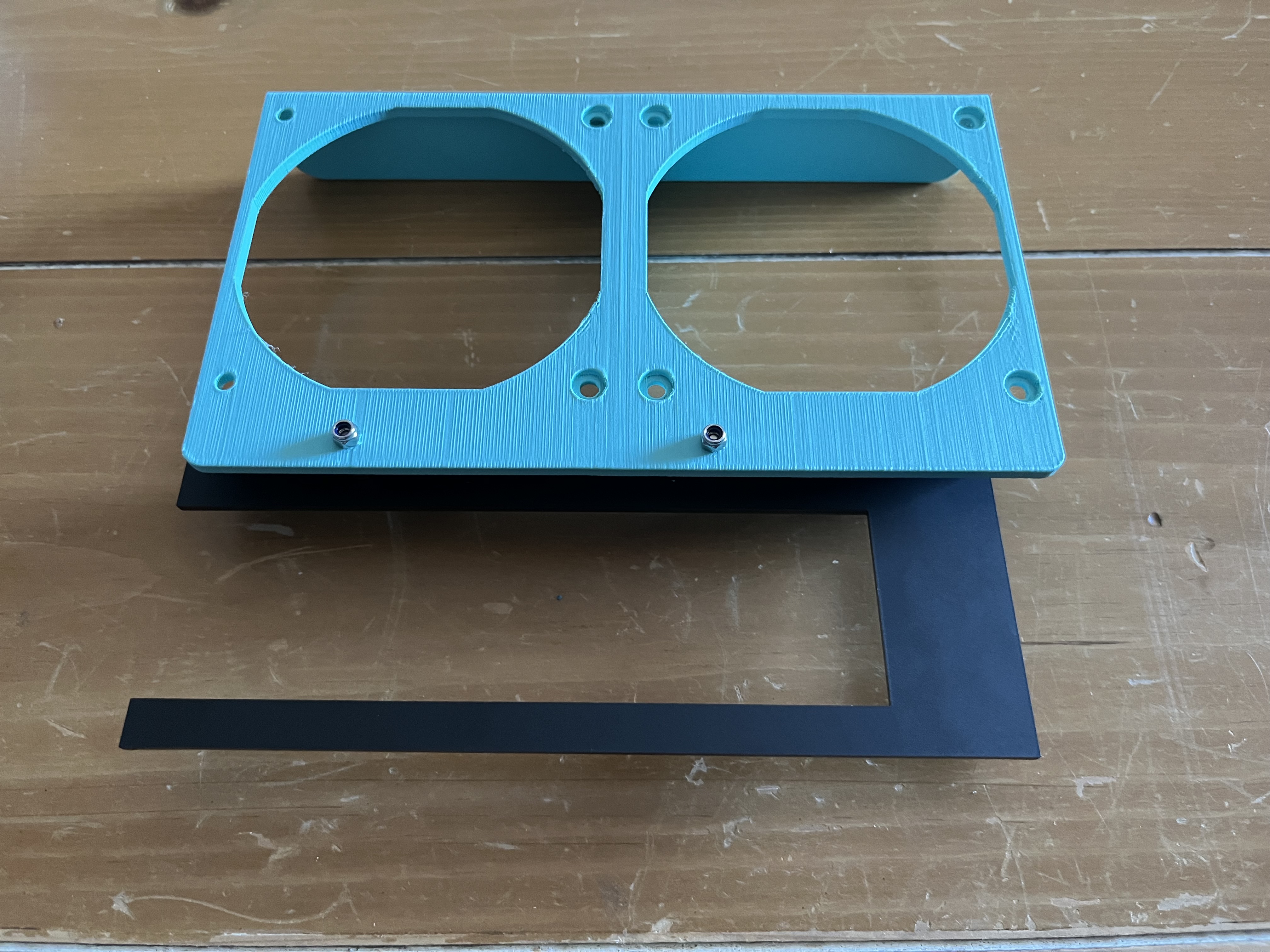 MacPro G5 Rear Fan Bracket modified to fit The Laser Hive mATX Original ...