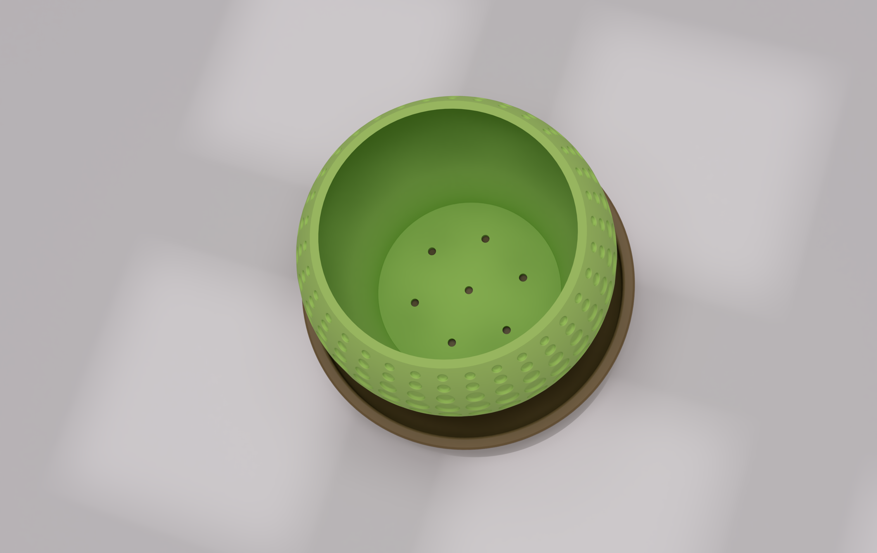 Planter and plate by Dotz | Download free STL model | Printables.com