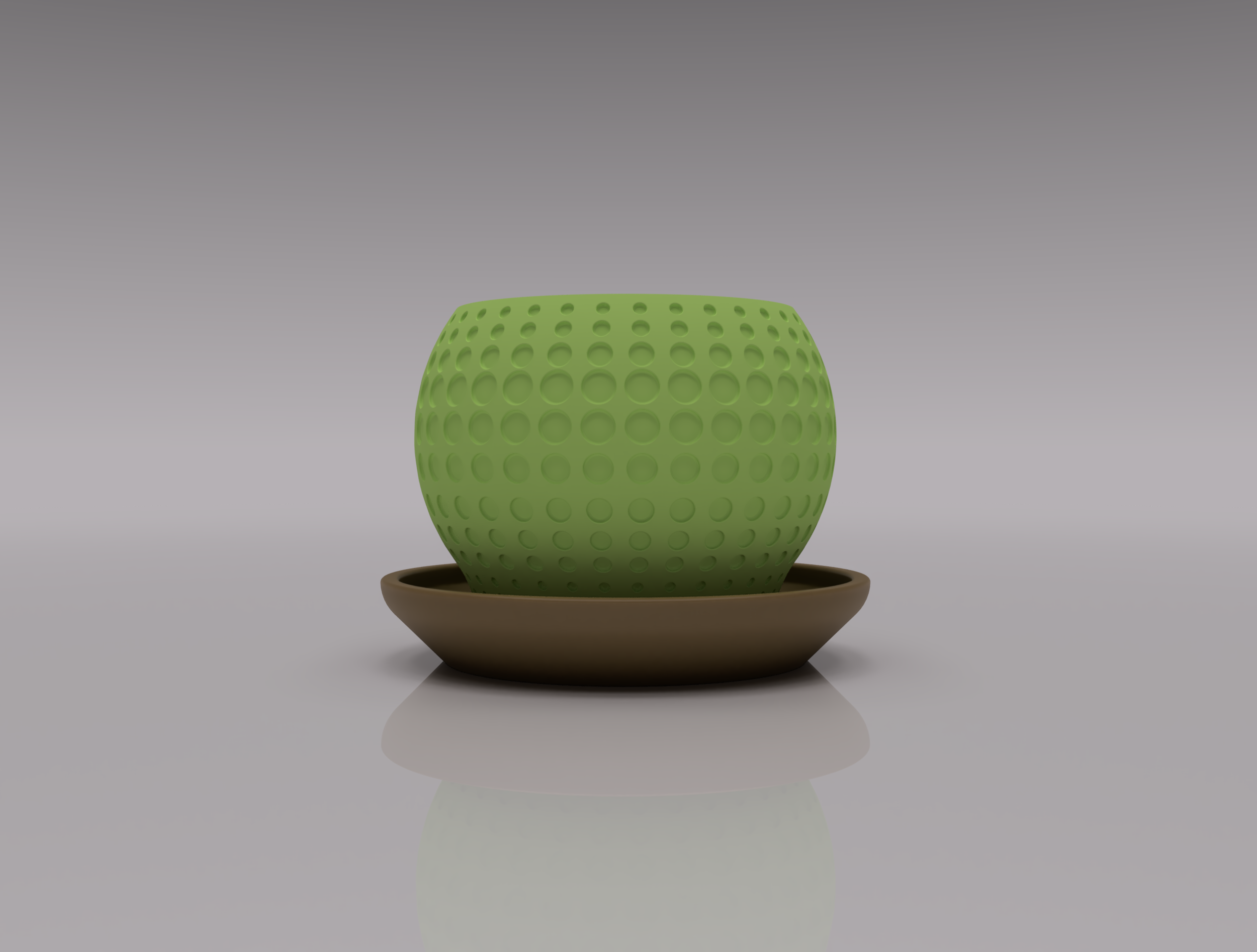 Planter and plate by Dotz | Download free STL model | Printables.com