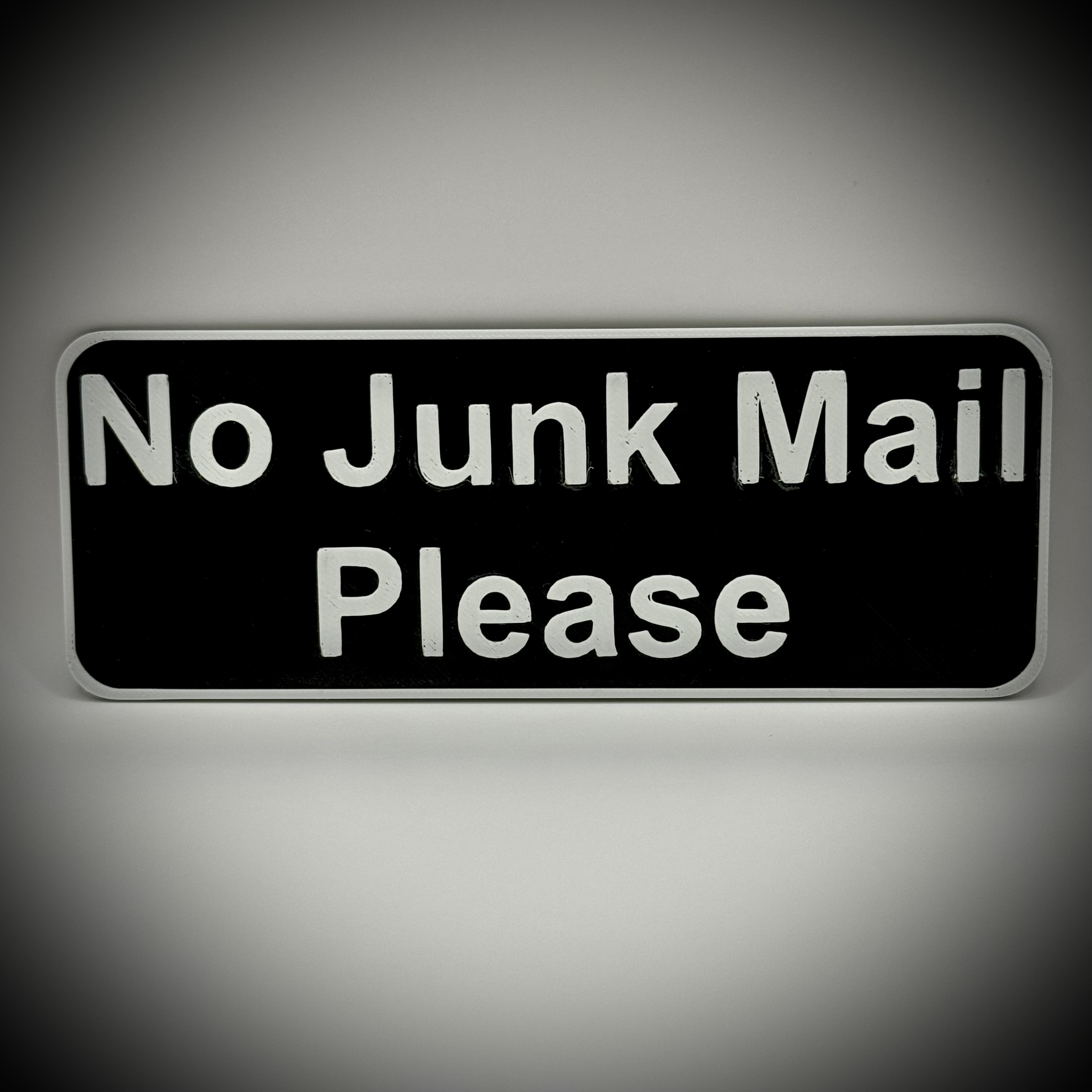 No Junk Mail Sign by cwlewis11 | Download free STL model | Printables.com