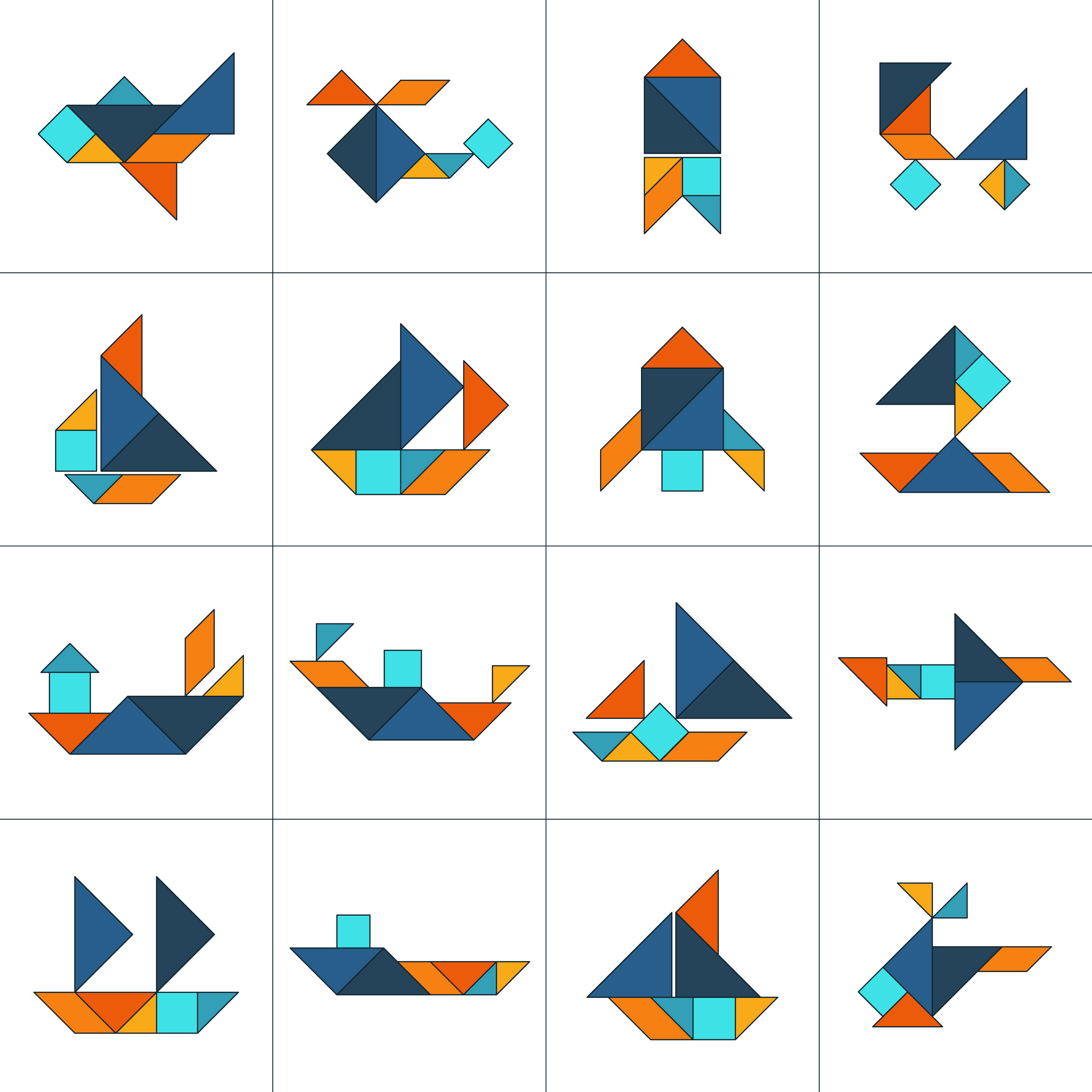Tangram Puzzle by Heissen | Download free STL model | Printables.com