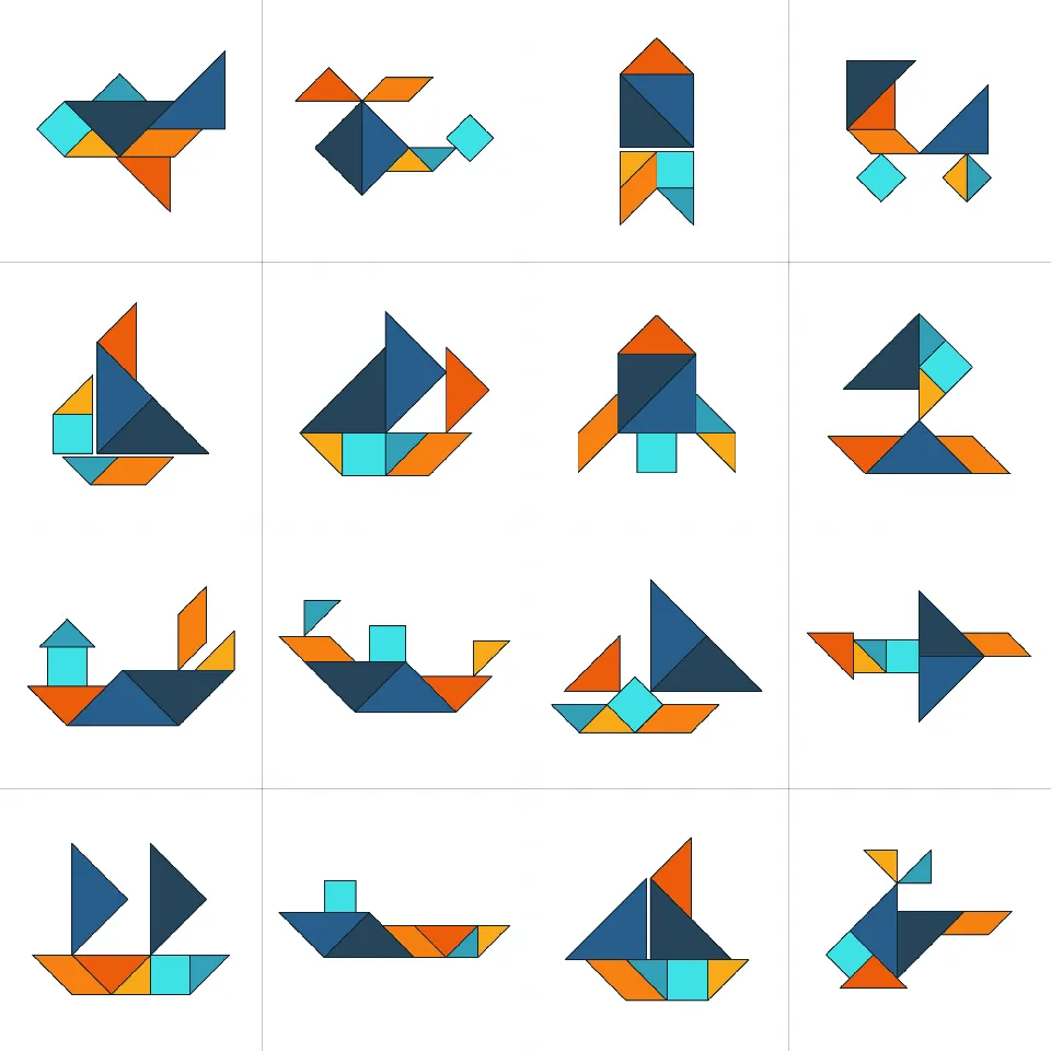 Tangram Puzzle by Heissen | Download free STL model | Printables.com