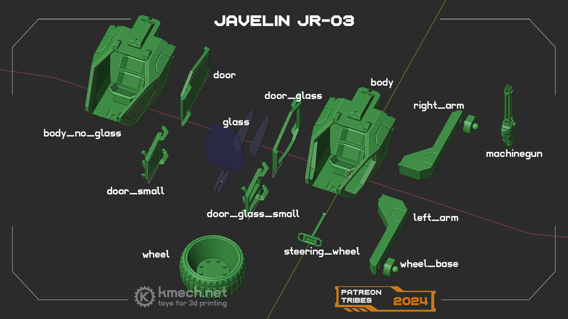 JAVELIN Rover by Kmech Toys | Download free STL model | Printables.com