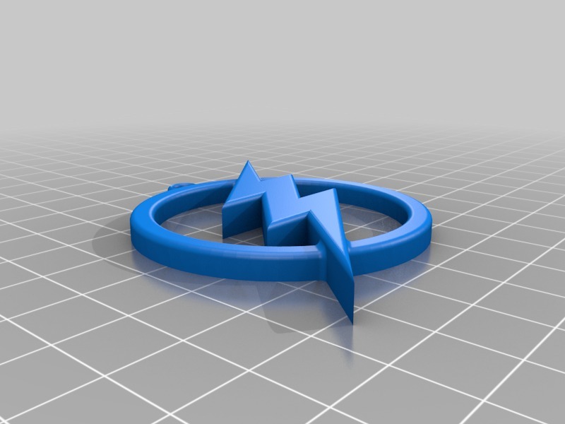 The Flash Logo Keychain by 3DCustomPrint | Download free STL model ...
