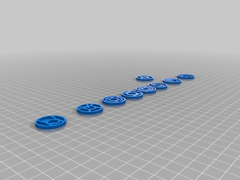 Lantern Corps All Corps Logo S By 3dcustomprint Download Free Stl