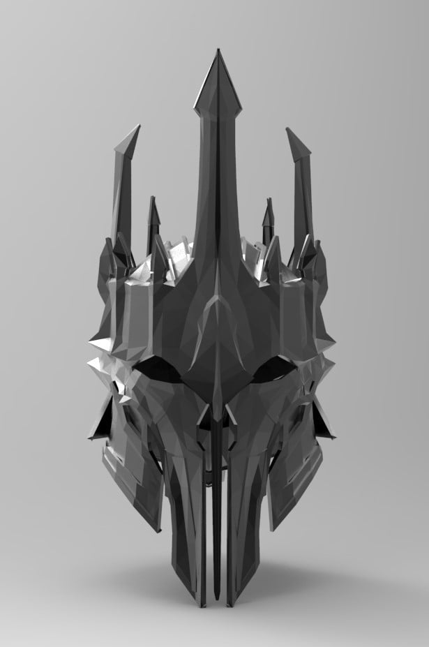 Sauron Armor - Helmet von 3DCustomPrint | Kostenloses STL-Modell ...
