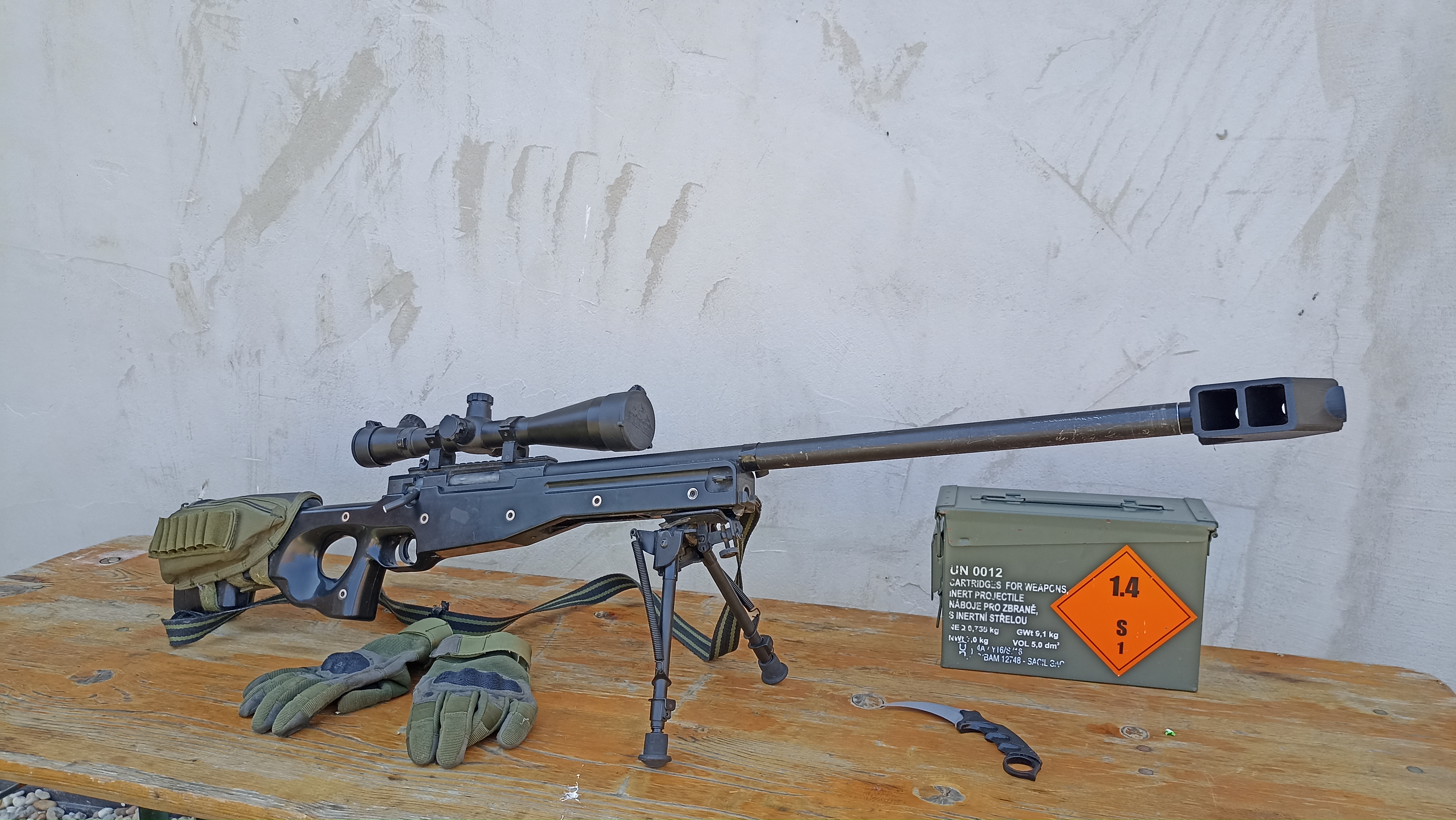 Airsoft muzzle brake cal50 ,L96 mb01 silencer by Maraktos | Download ...