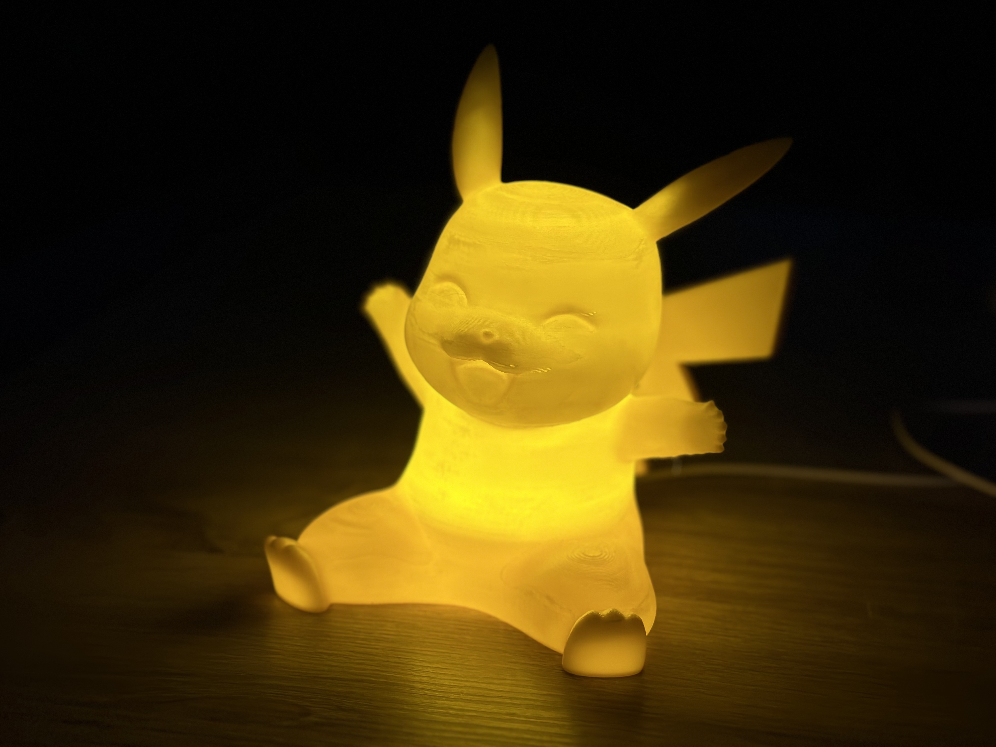 Pikachu lamp for LED Lamp Kit 001 by kisik20 | Download free STL model ...