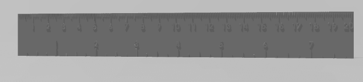 Ruler inch & mm by Corn_b | Download free STL model | Printables.com