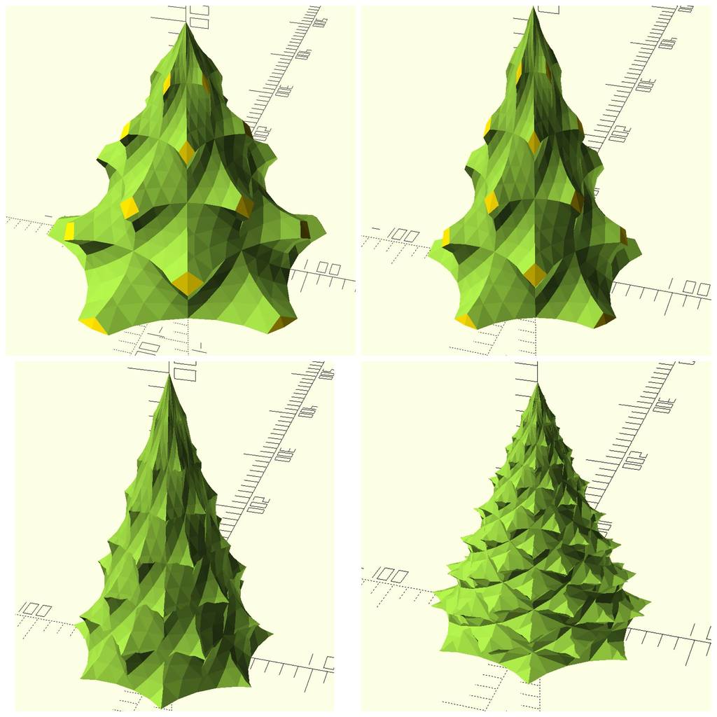 Christmas tree with customizable branches by franklin | Download free ...