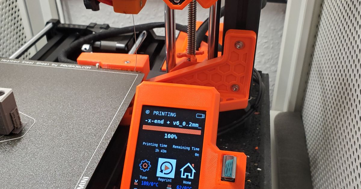 Prusa Mini LCD Cover with USB and Power Switch por Alen | Descargar ...