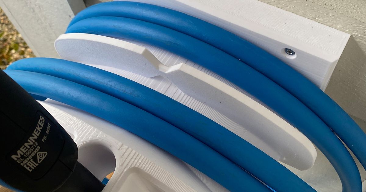 EV Charge cable holder for long cables - with removable divider for ...