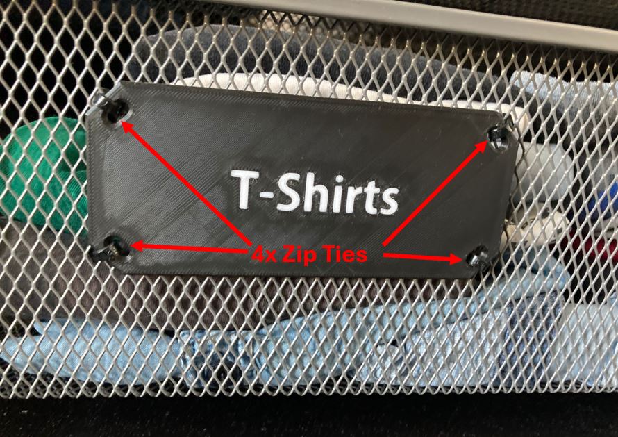 Wardrobe Organization Label by arthur.gritzky | Download free STL model ...