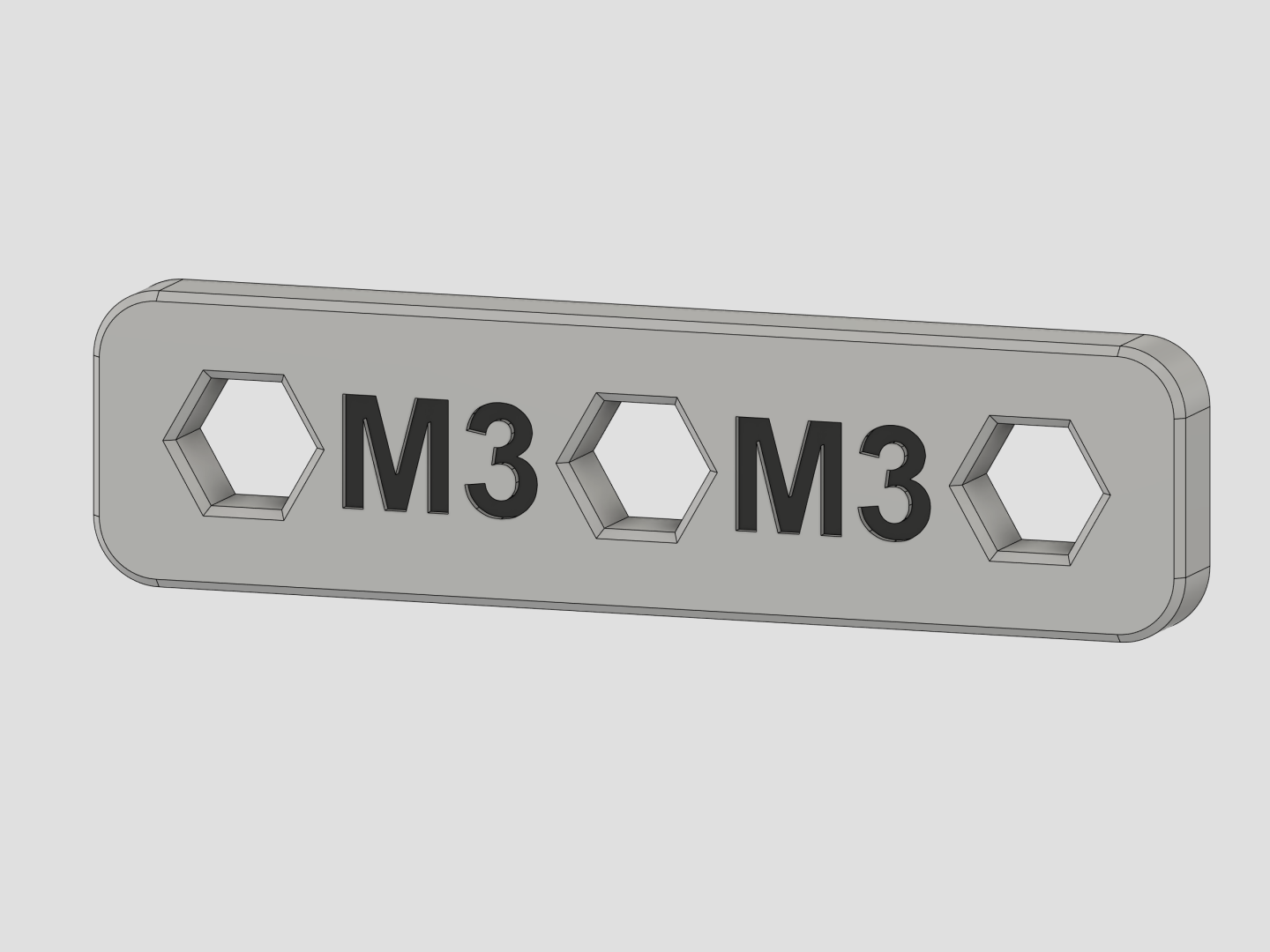 Small M3 hex nut holder wrench (3 and 4 nut hole options) by Sillybutts ...