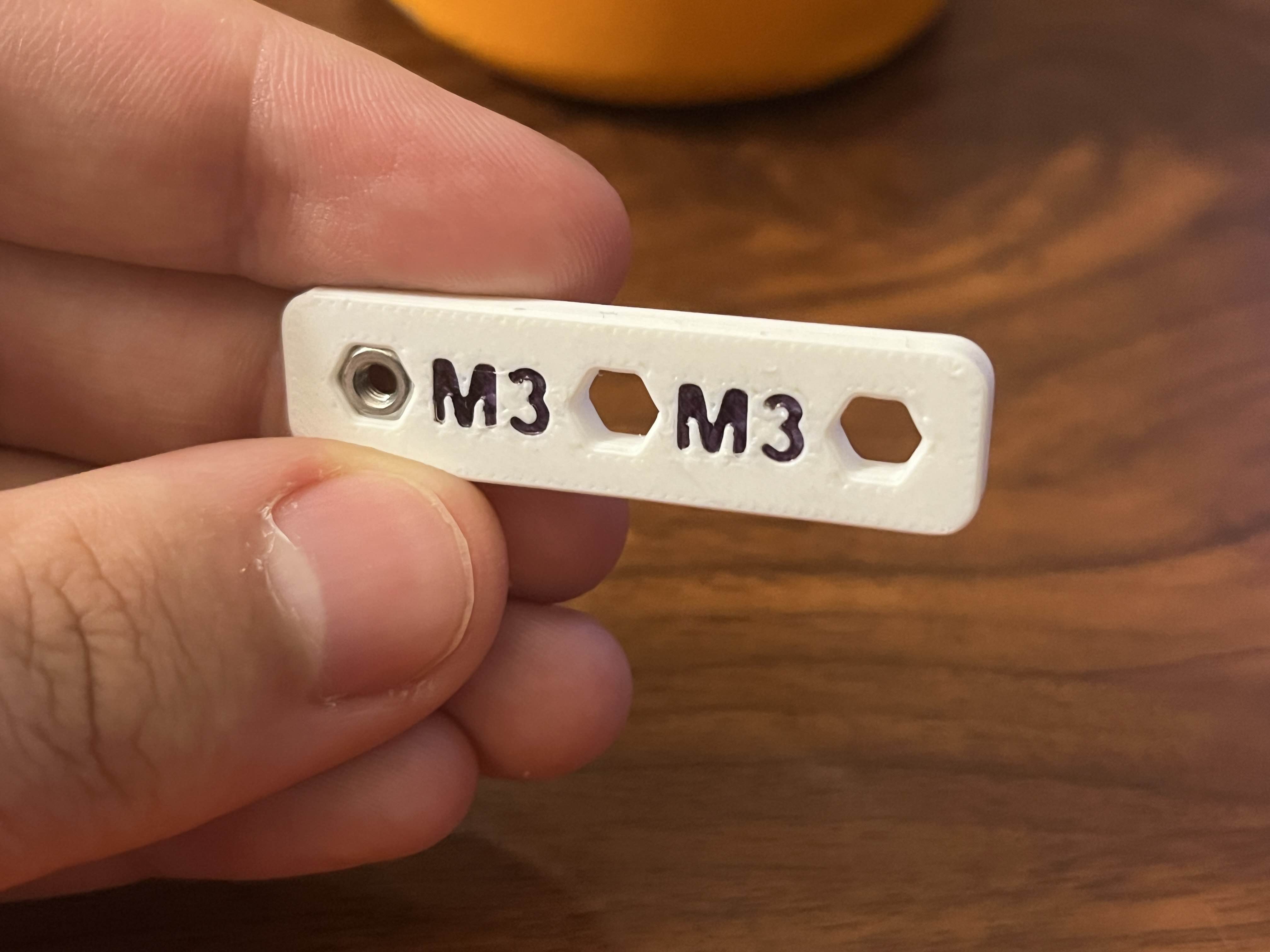 Small M3 hex nut holder wrench (3 and 4 nut hole options) by Sillybutts ...