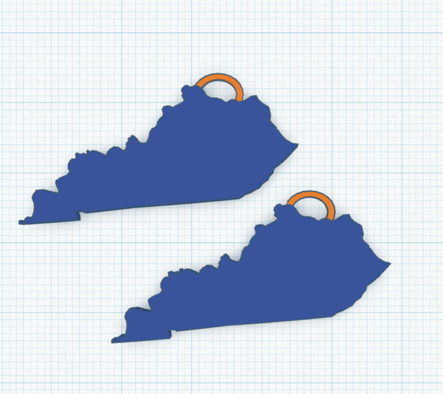 Kentucky Earrings by Andrew Newsome | Download free STL model ...