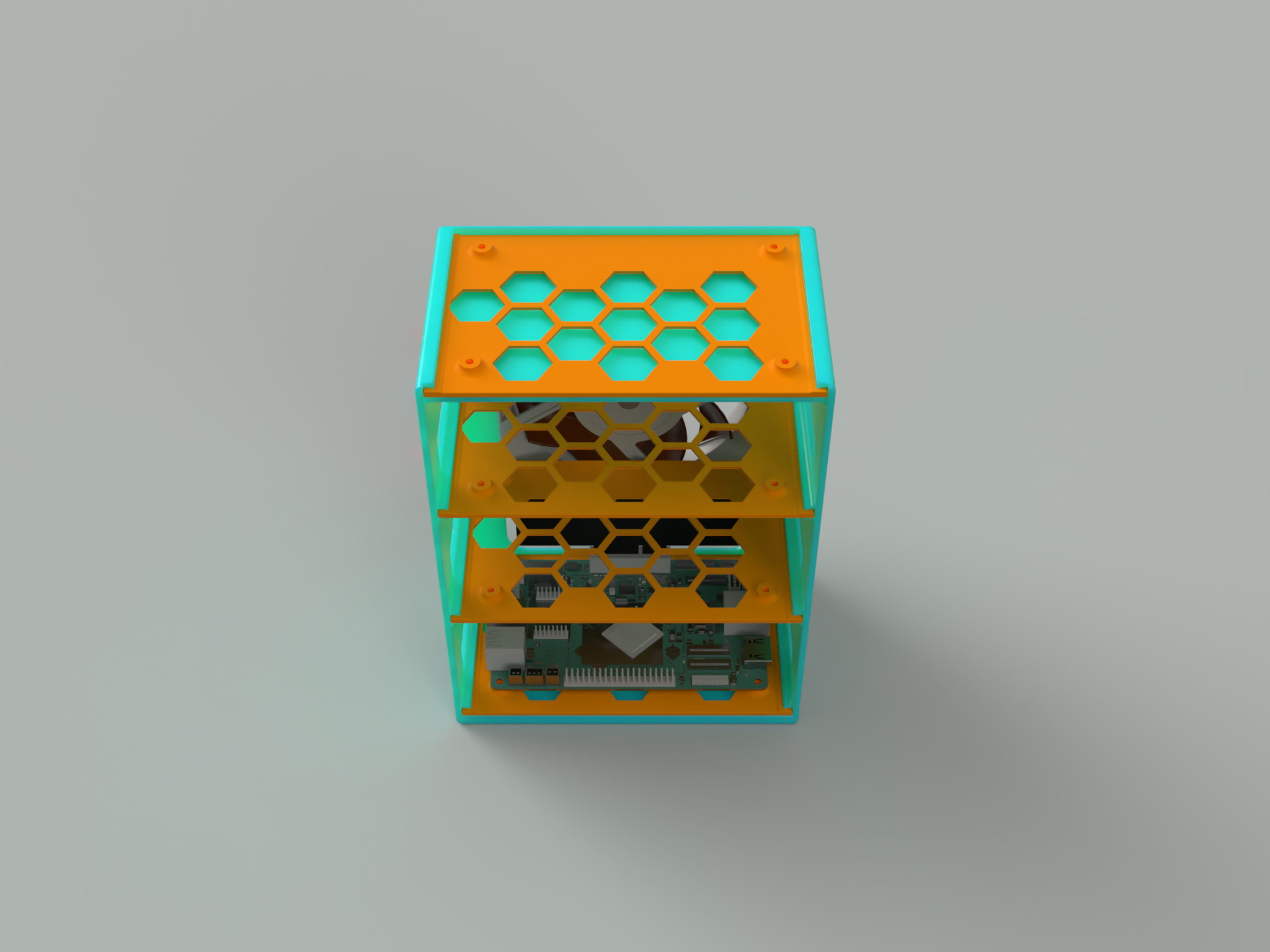 RockPro64 4x Stack by Go Brrr | Download free STL model | Printables.com