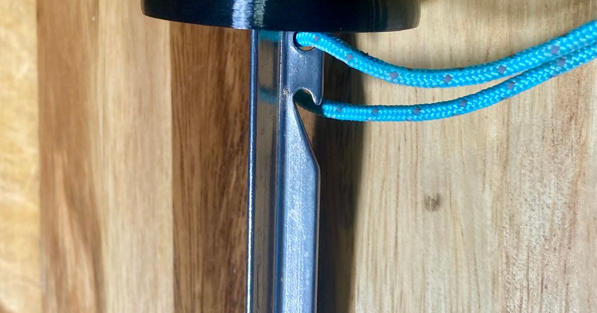 Tent Peg Pusher by ornithopter | Download free STL model | Printables.com