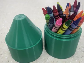 Crayon-shaped Crayon Container by Park Jin | Download free STL model ...