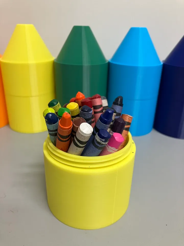 Crayon-shaped Crayon Container by Park Jin | Download free STL model ...