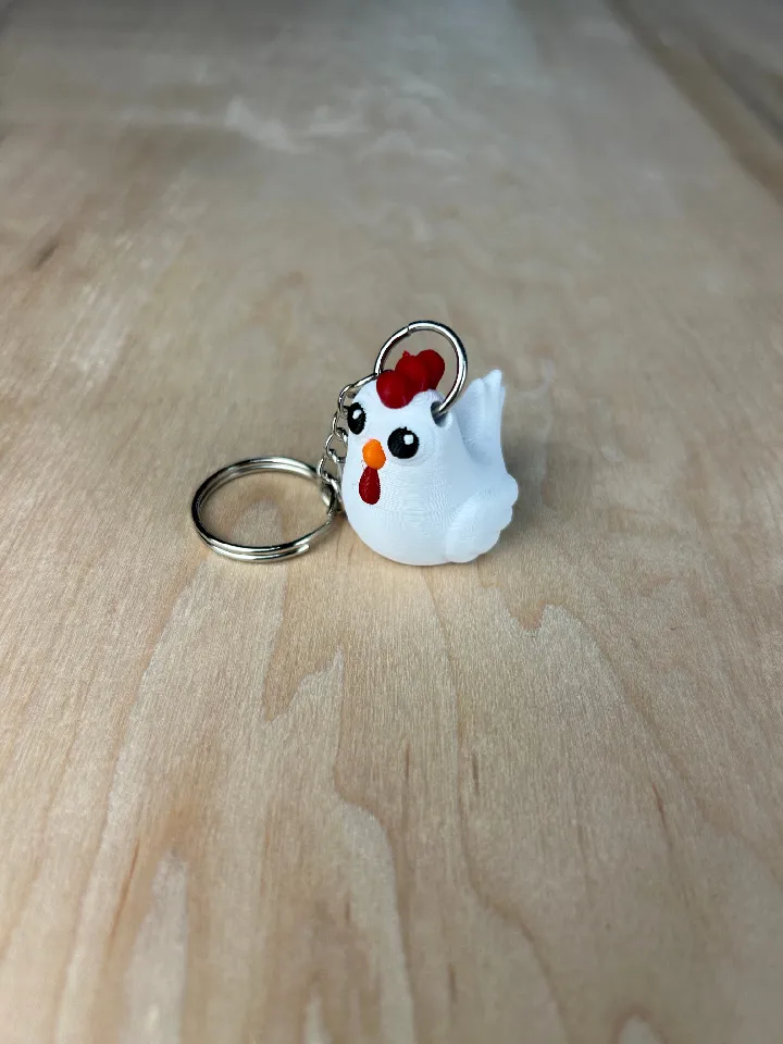Chicken Mini Keychain by Built_Over_Bot | Download free STL model ...