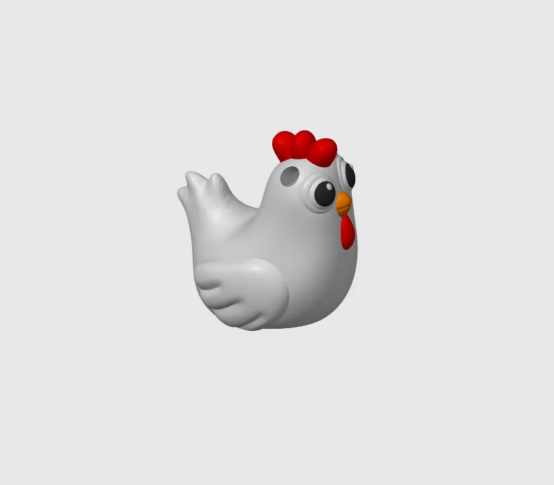Chicken Mini Keychain by Built_Over_Bot | Download free STL model ...