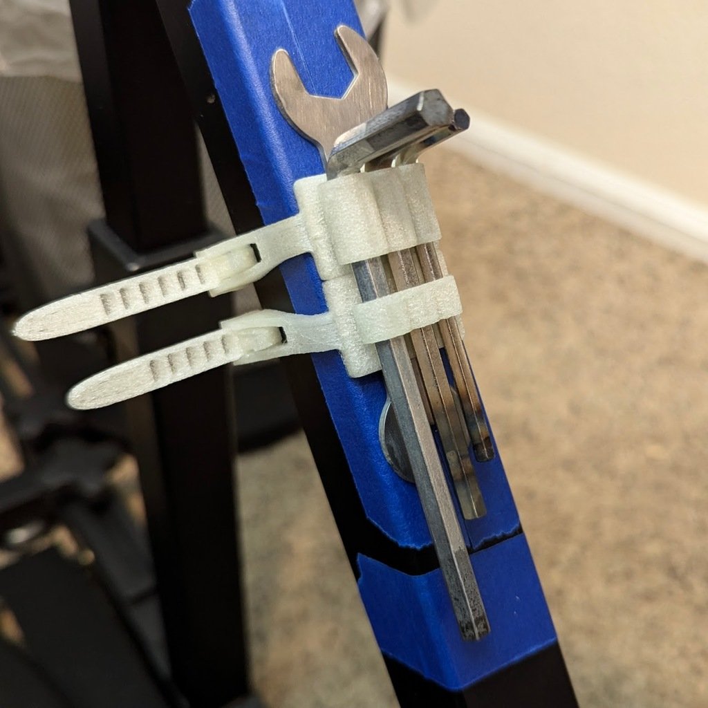 Cable Tie (flex) Allen Key (Hex wrench) holder 4mm, 5mm, 6mm for racing ...